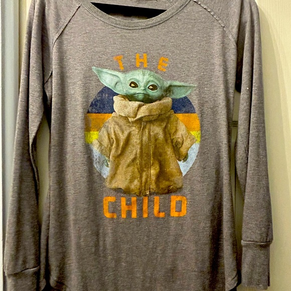 Star Wars | Tops | Disney Star Wars Grogu Long Sleeve Shirt | Poshmark